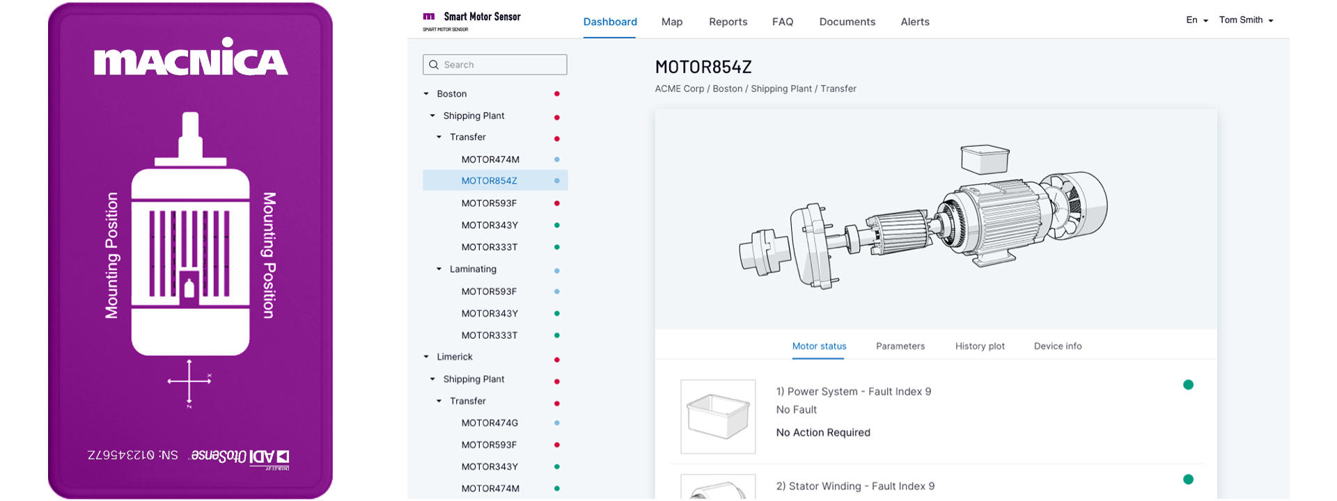 Macnica Smart Motor Sensor - スマートファクトリー - マクニカ