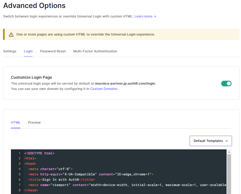 About Auth0 universal login function ~Screen customization of login page, etc.~ - Security ...